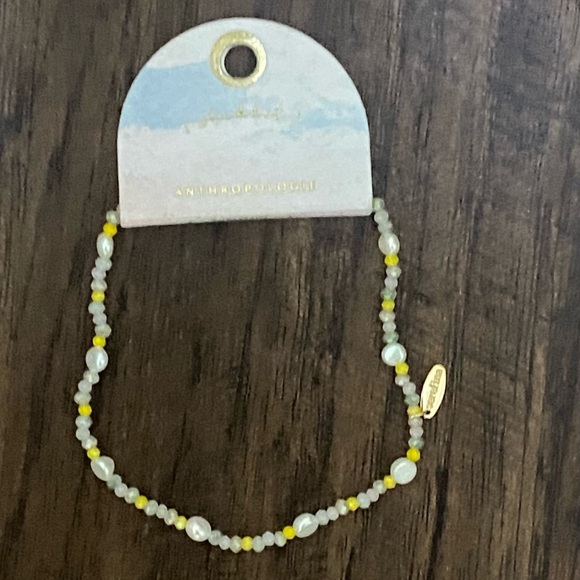 Anthropologie | Jewelry | Anthropologie Beaded Anklet | Poshmark